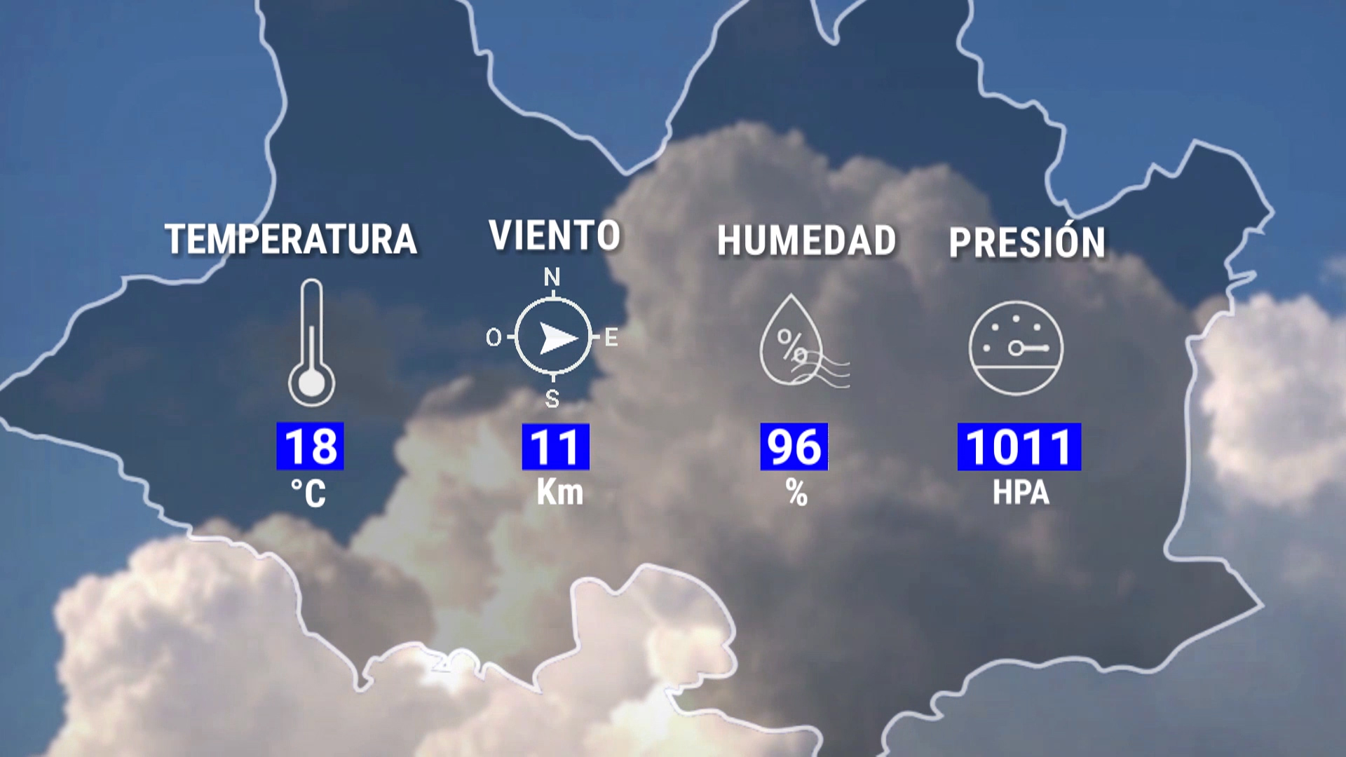 Actualización del pronóstico del tiempo 22 de abril